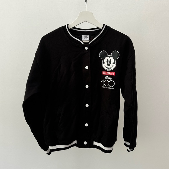 Disney | Jackets & Coats | Disney Mickey Mouse Varsity Bomber Jacket ...